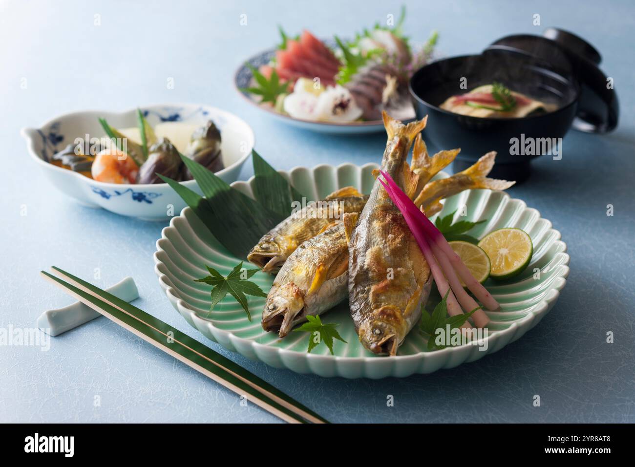 Four kappo dishes Stock Photo - Alamy