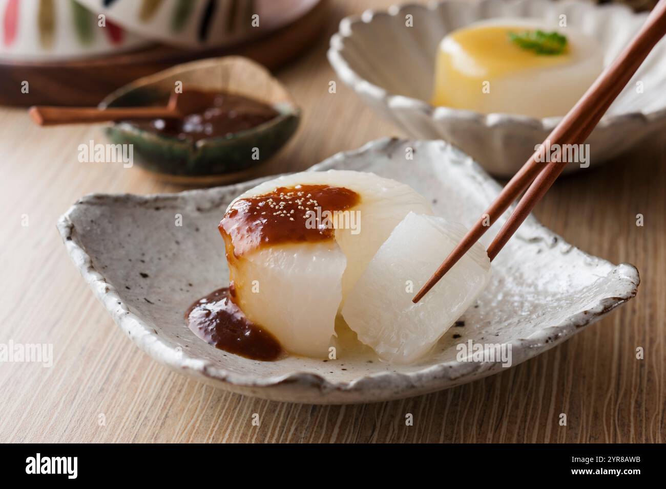 Boiled Japanese radish Stock Photo - Alamy