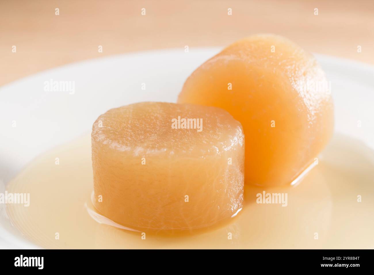 Simmered japanese radish dish Stock Photo - Alamy