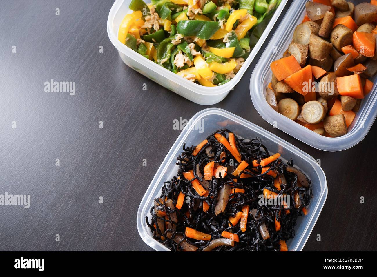 Reserve dishes, precooked food stock, packed lunches Stock Photo - Alamy