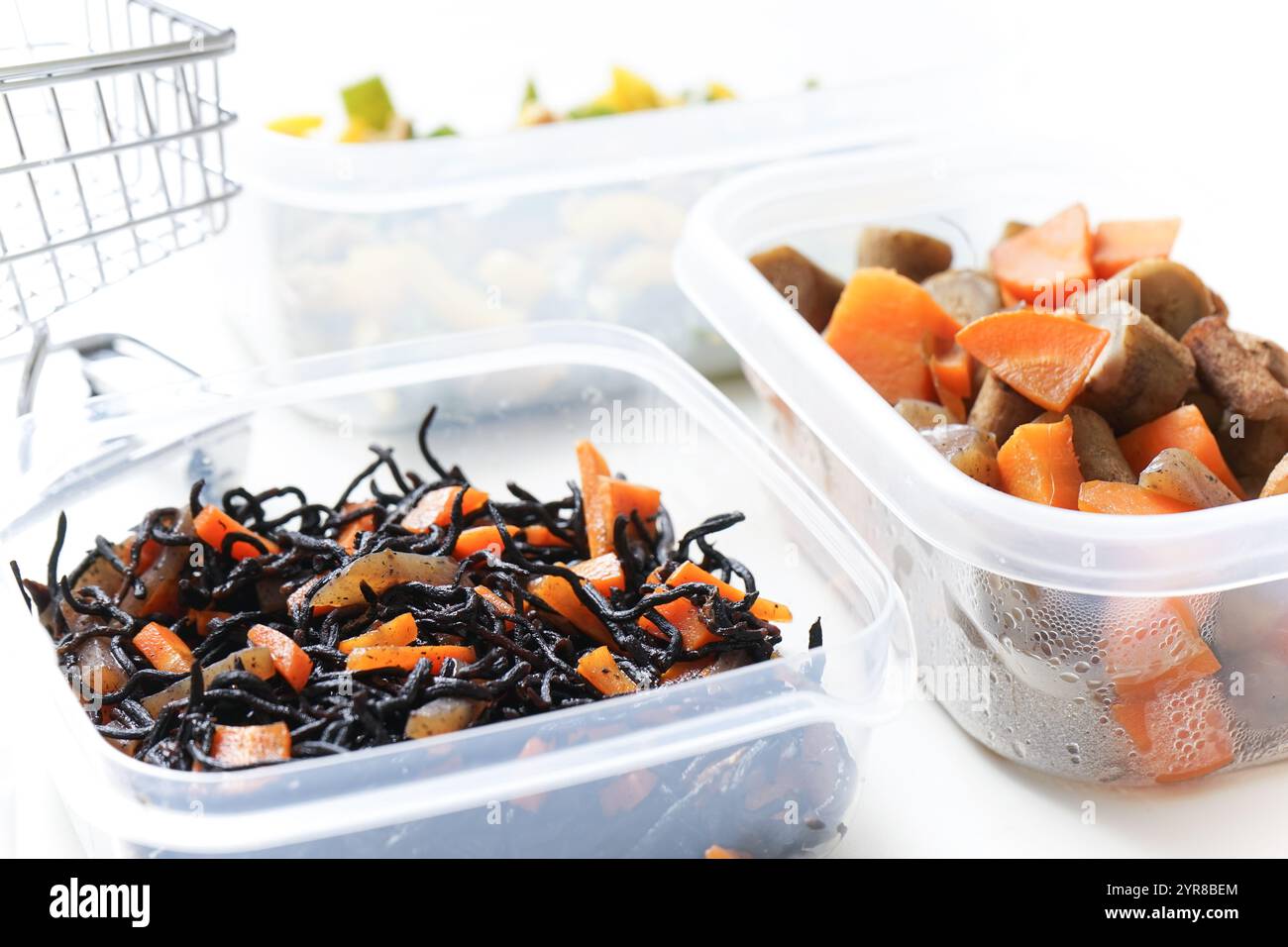 Reserve dishes, precooked food stock, packed lunches Stock Photo - Alamy