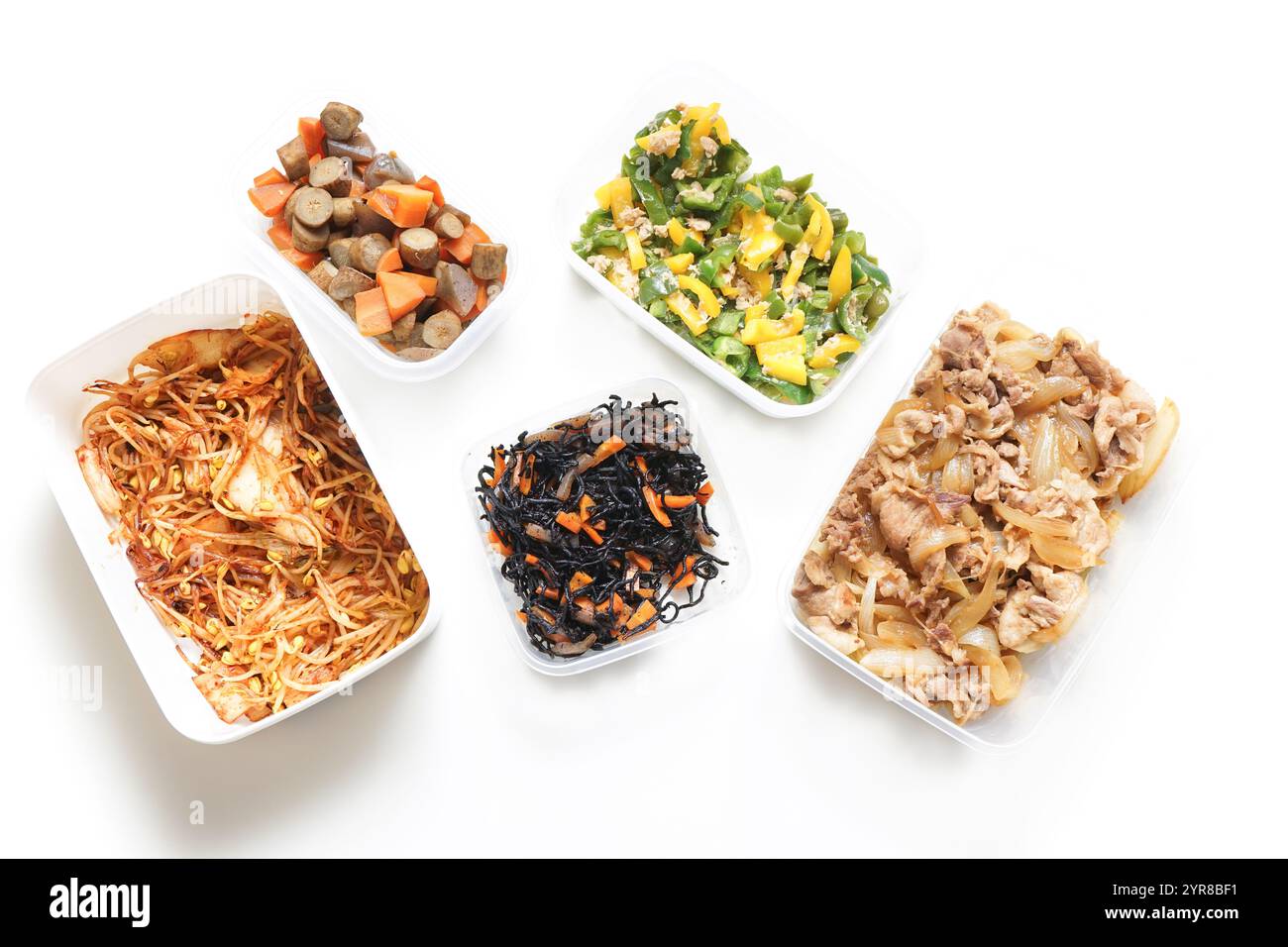 Reserve dishes, precooked food stock, packed lunches Stock Photo - Alamy