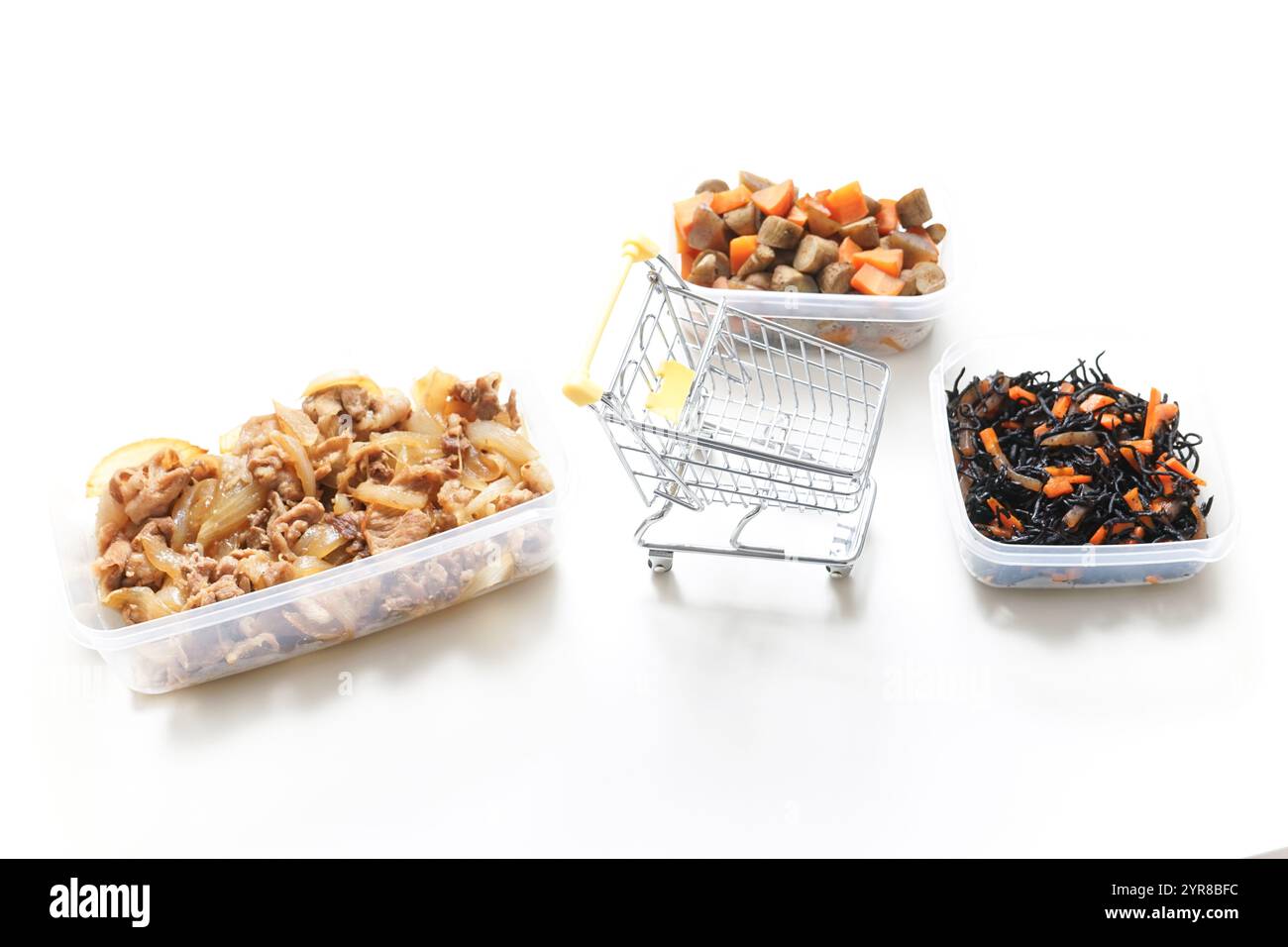 Reserve dishes, precooked food stock, packed lunches Stock Photo - Alamy