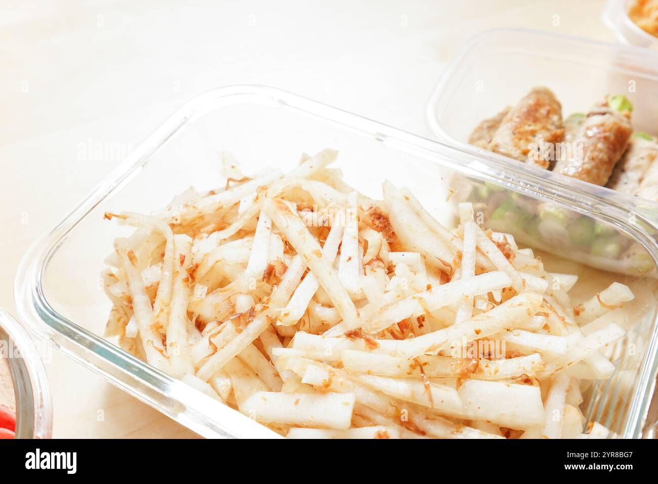 Reserve dishes, precooked food stock, packed lunches Stock Photo - Alamy