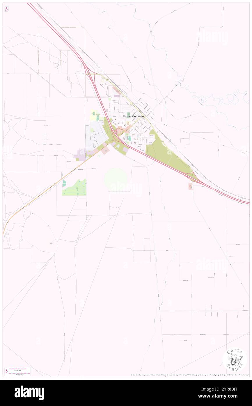 Argenta Township, Lander County, US, United States, Nevada, N 40 37' 8 ...