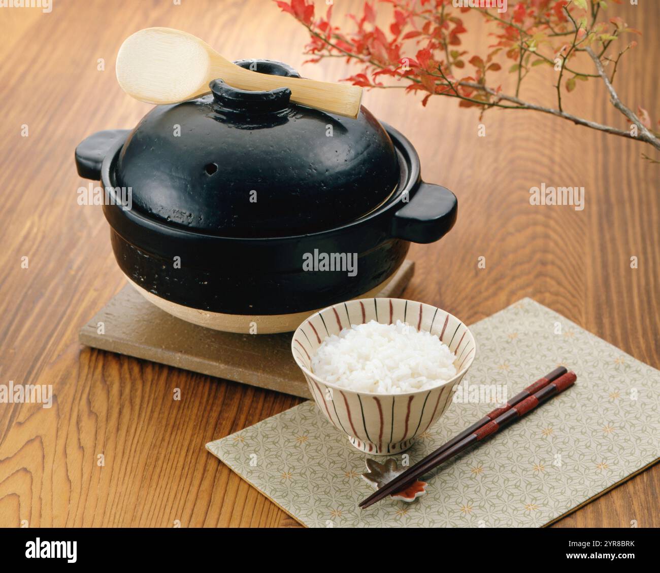 Fluffy rice cooked in earthen pots Stock Photo - Alamy
