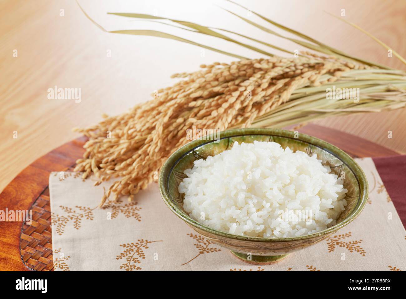 Rice and ears of rice Stock Photo - Alamy