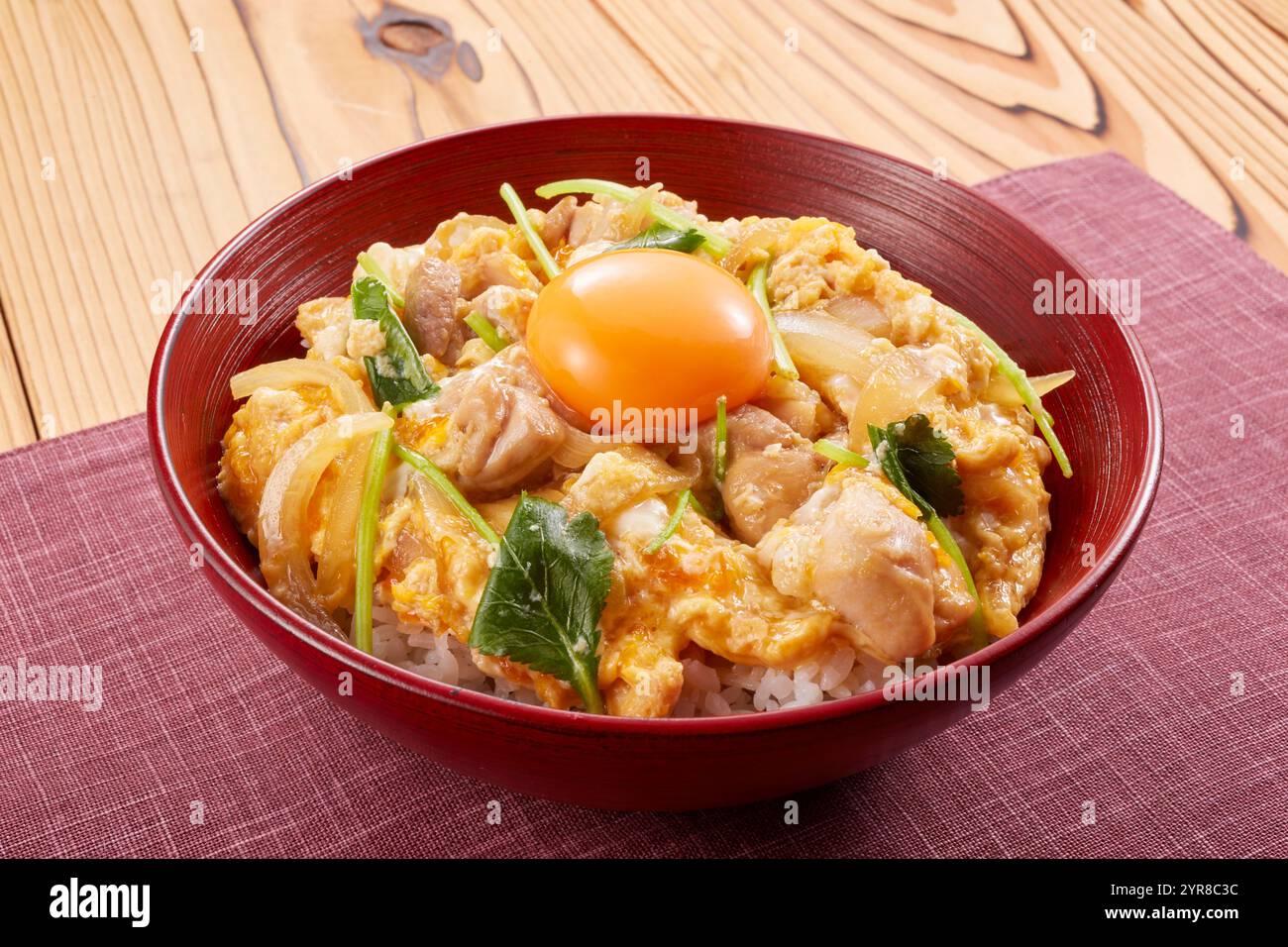 Oyako donburi (chicken and egg bowl Stock Photo - Alamy