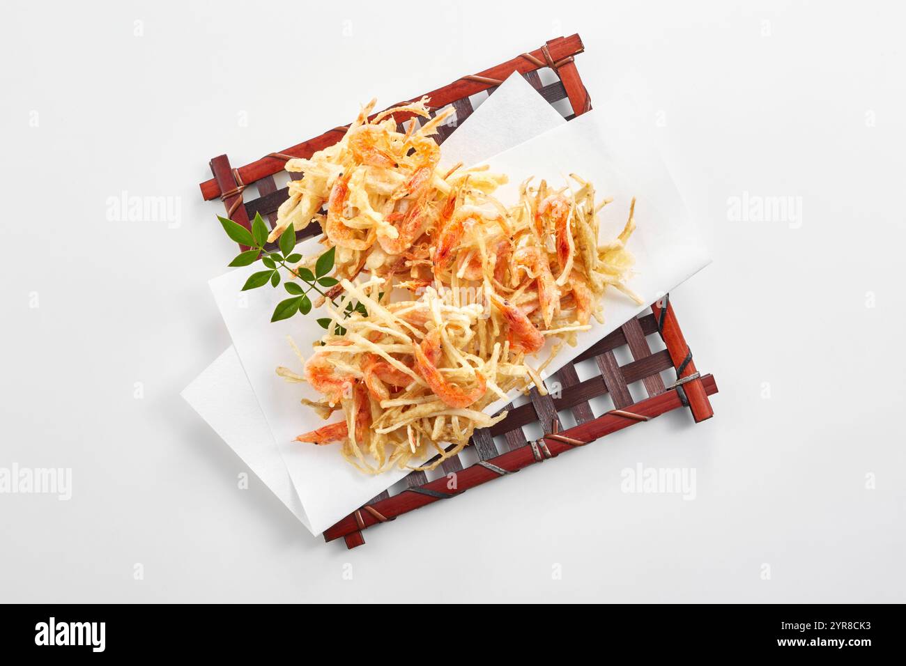Fried burdock root and sakura shrimp Stock Photo - Alamy