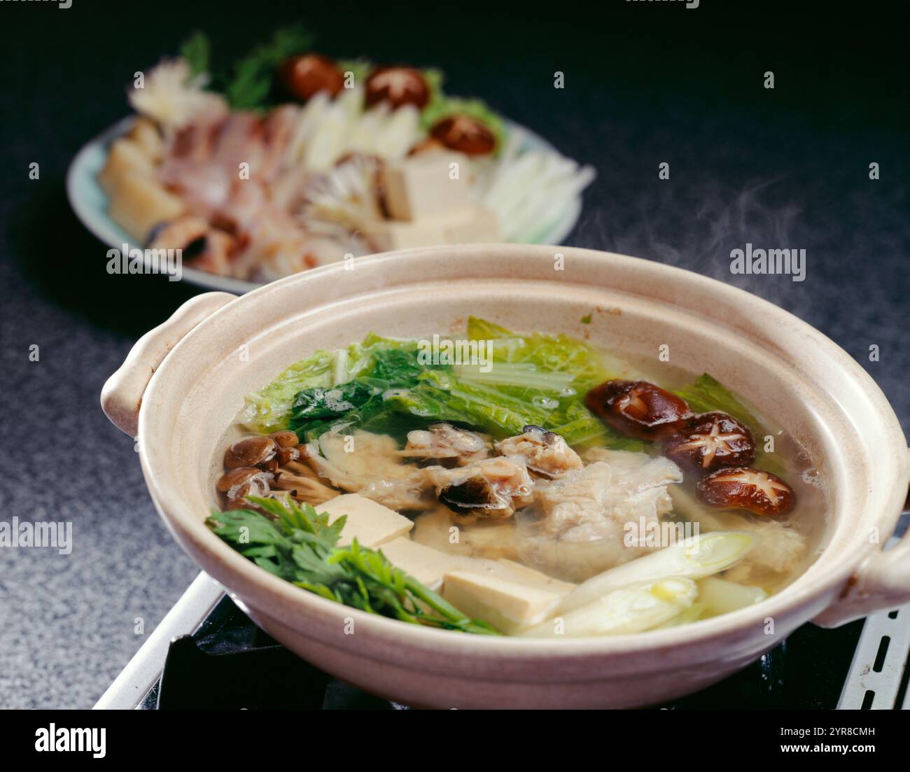 pot dish (Mizutaki Stock Photo - Alamy