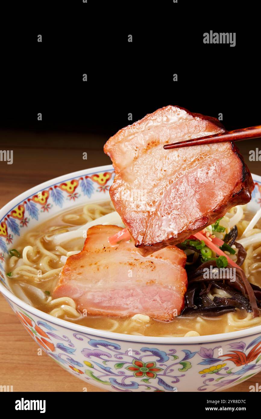 Pork bone ramen Ramen Japanese Noodles, Tonkotsu Stock Photo - Alamy