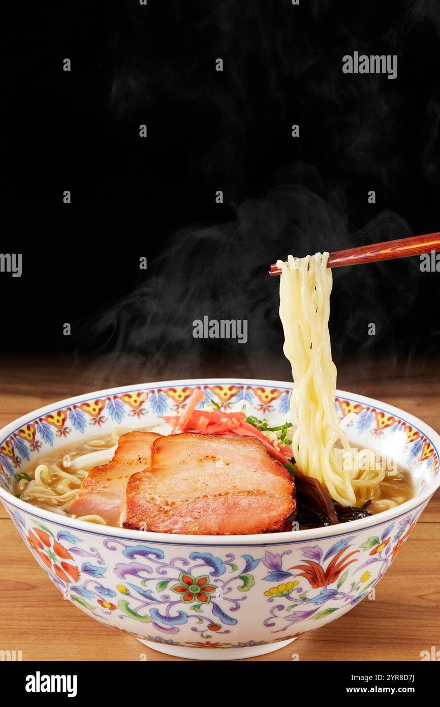 Pork bone ramen Ramen Japanese Noodles, Tonkotsu Stock Photo - Alamy
