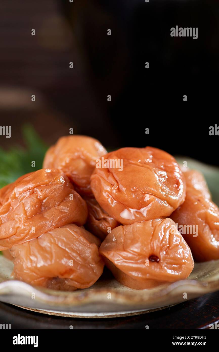 Umeboshi (pickled plums Stock Photo - Alamy