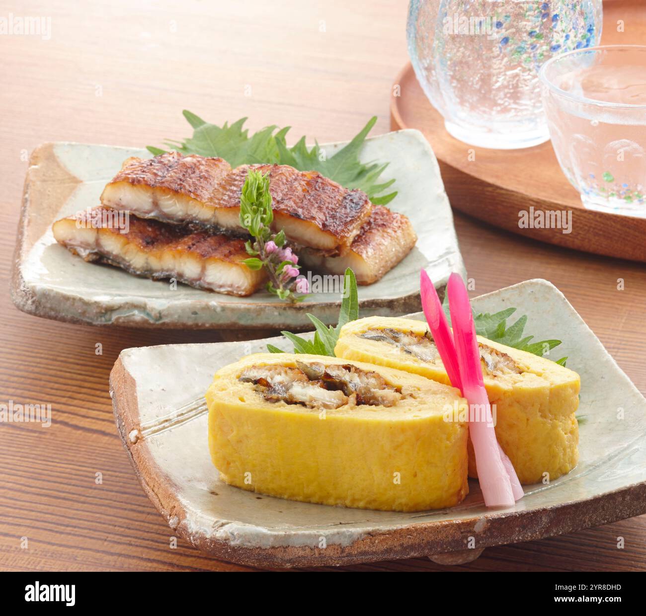 Unagi maki (eel roll) Kabaayaki (broiled eel Stock Photo - Alamy