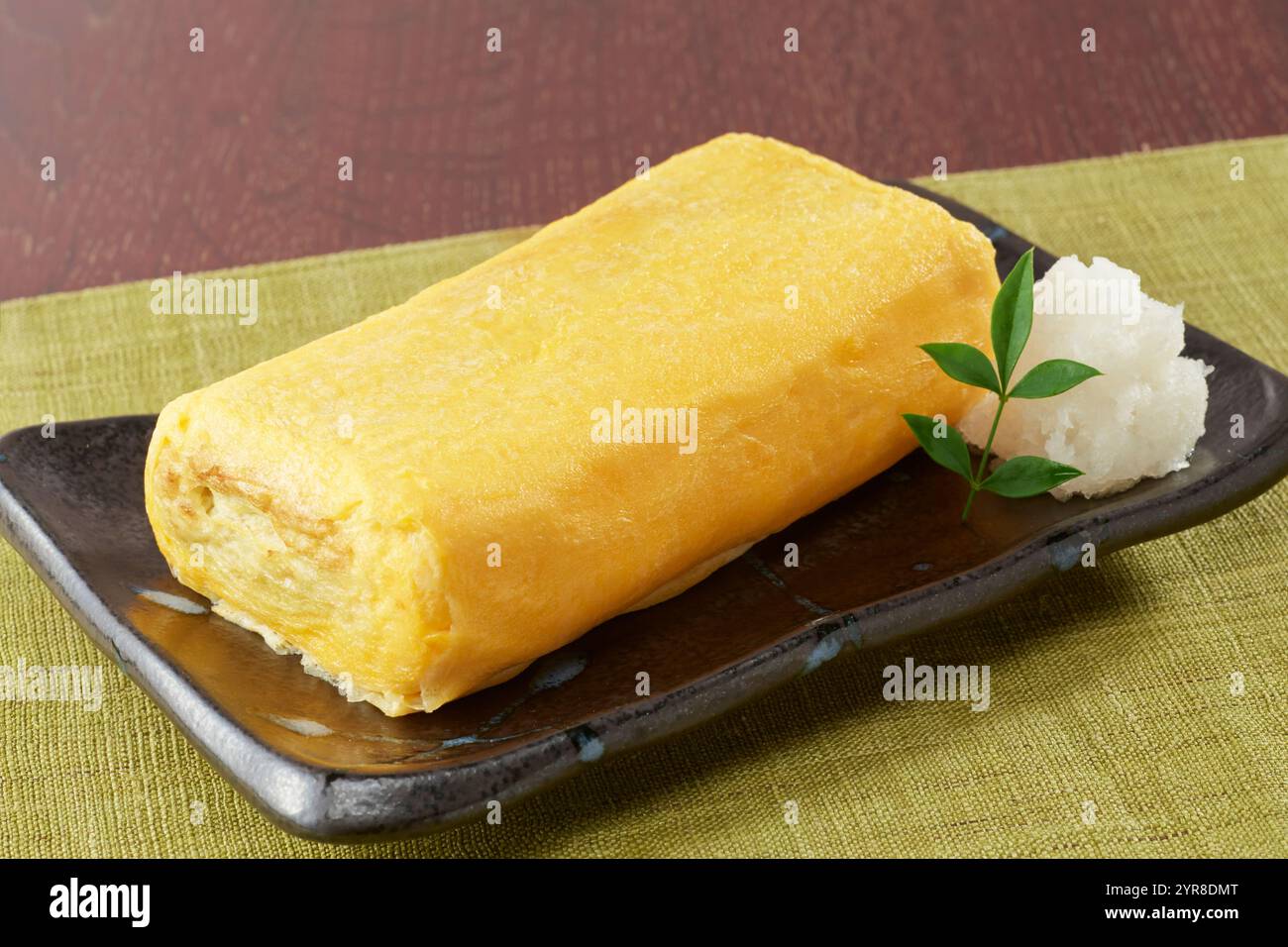 Dashimaki Tamago, Thick Japanese Omelet Made with Stock Stock Photo - Alamy
