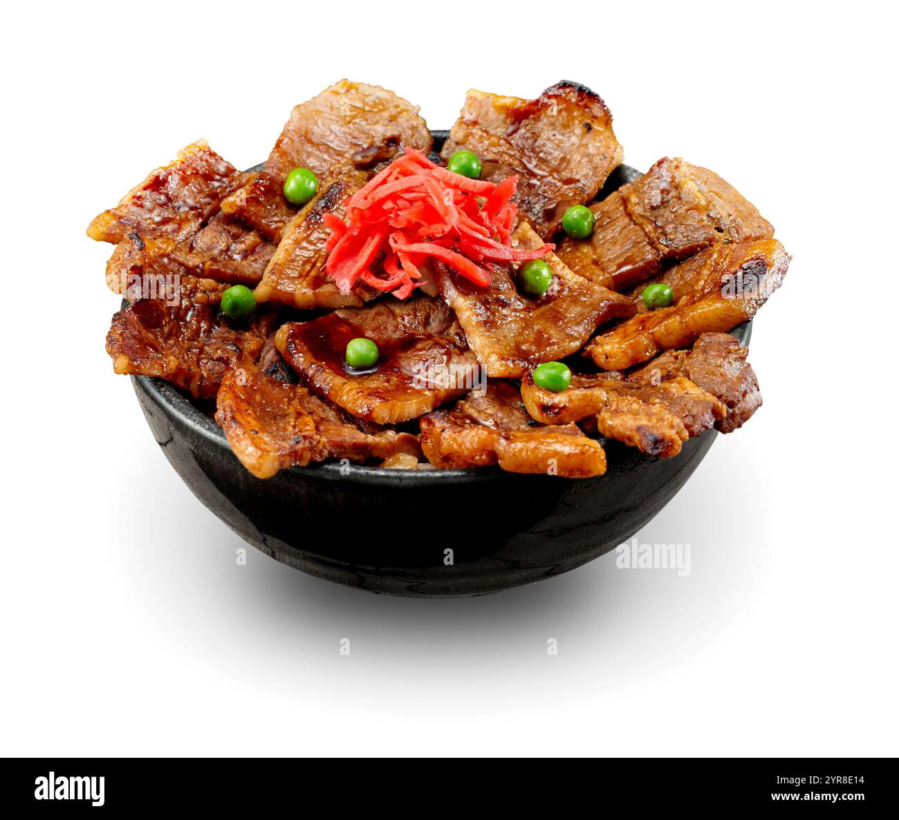 pork rice bowl Stock Photo - Alamy