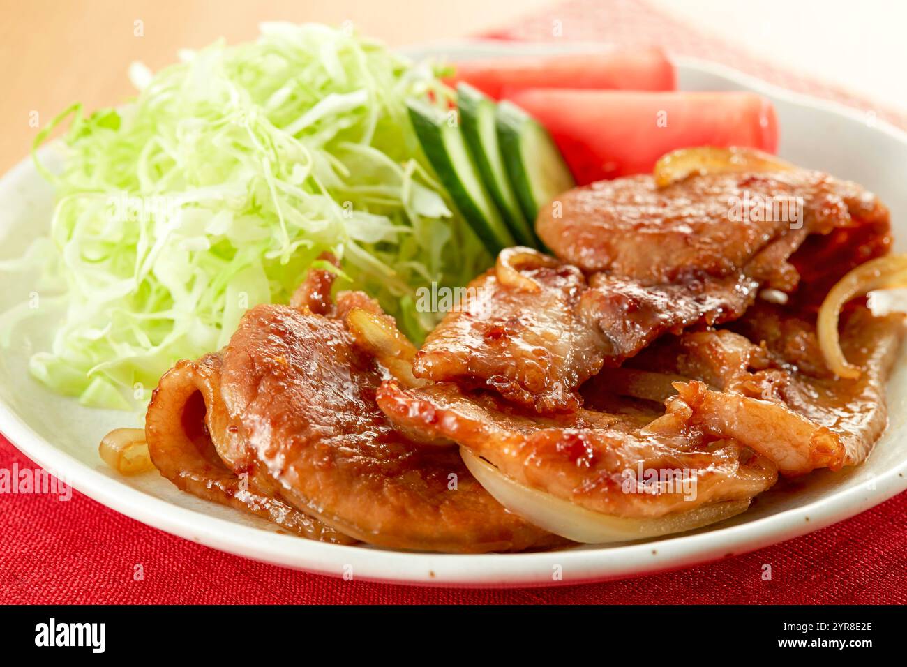 pork ginger, Shogayaki Stock Photo - Alamy
