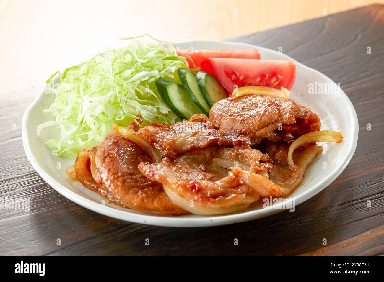 pork ginger, Shogayaki Stock Photo - Alamy