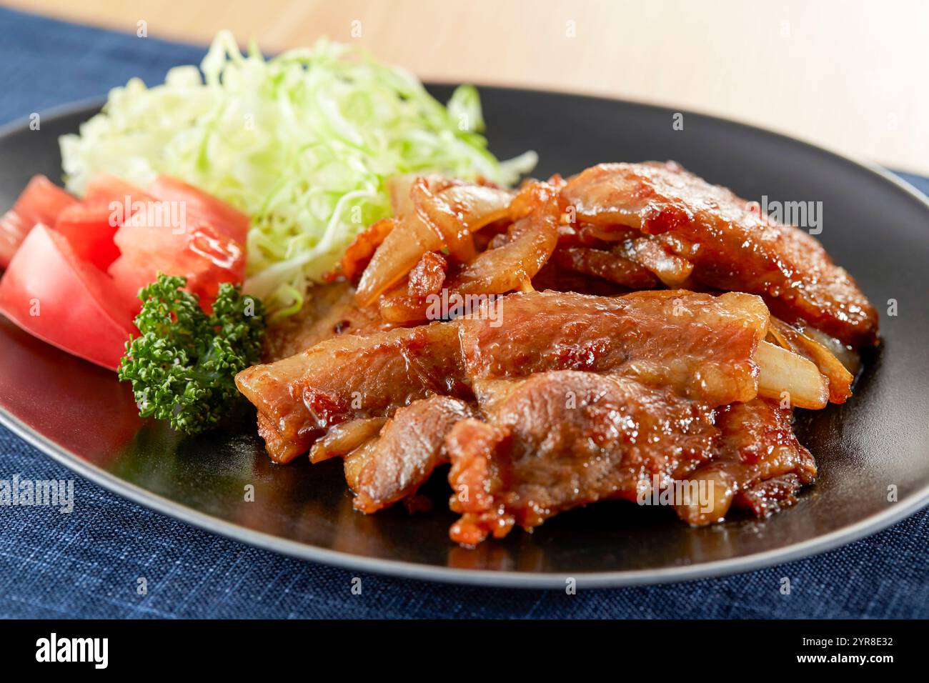pork ginger, Shogayaki Stock Photo - Alamy