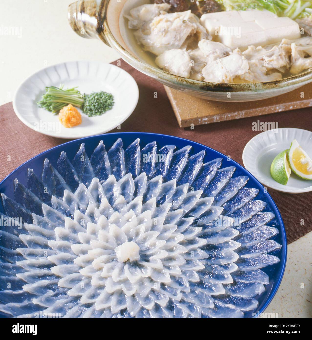 Torafugu, Pufferfish Sashimi Stock Photo - Alamy