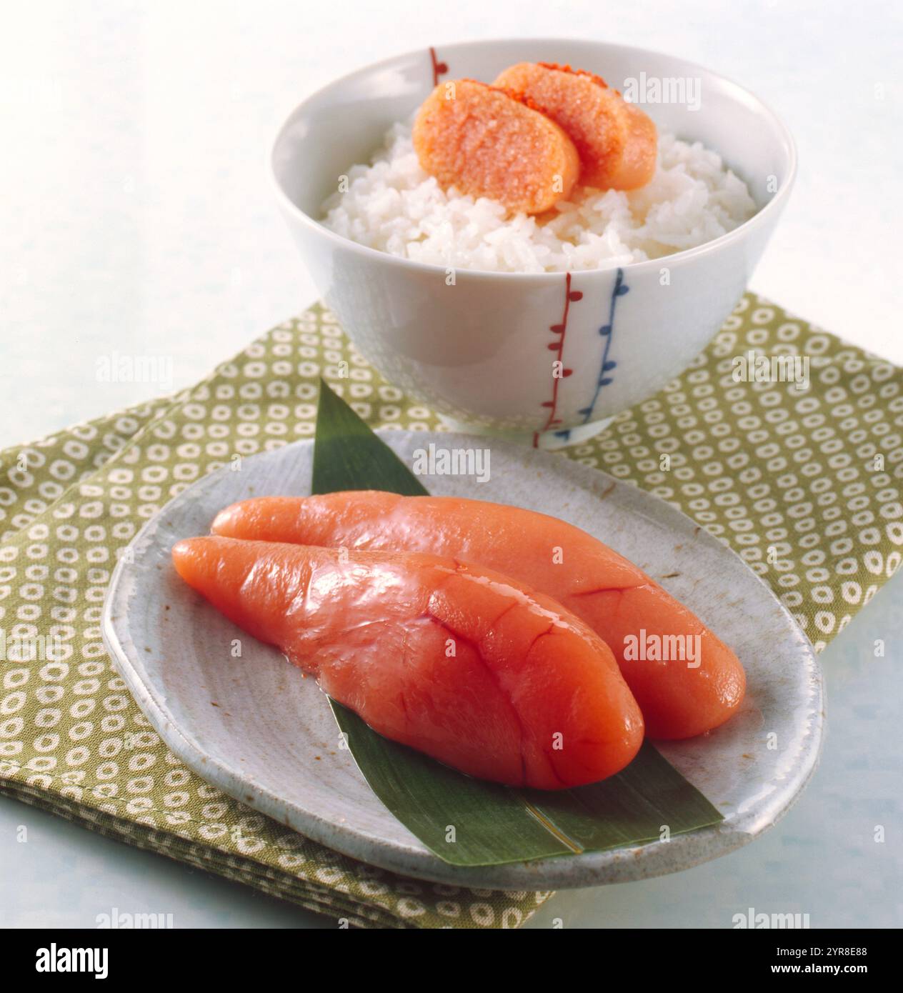 Mentaiko (pollack roe), gohan (rice Stock Photo - Alamy