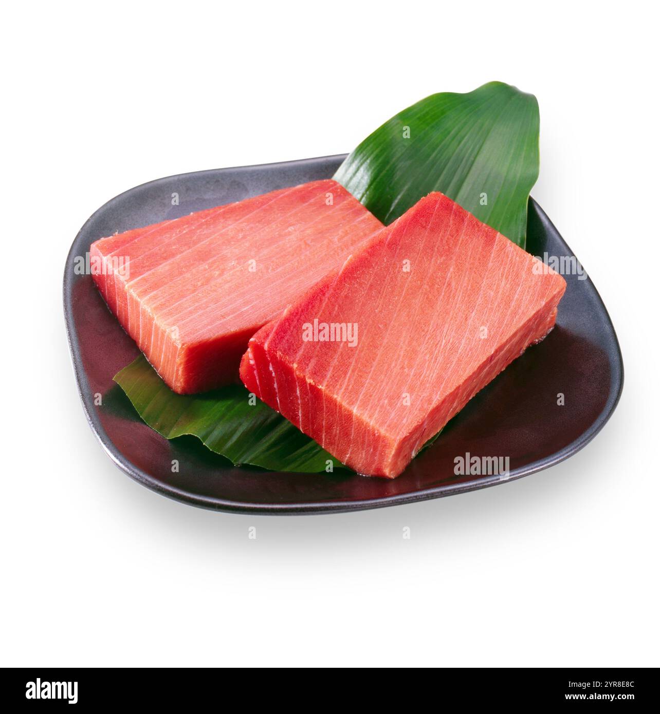 Tuna - medium fatty tuna block Stock Photo - Alamy