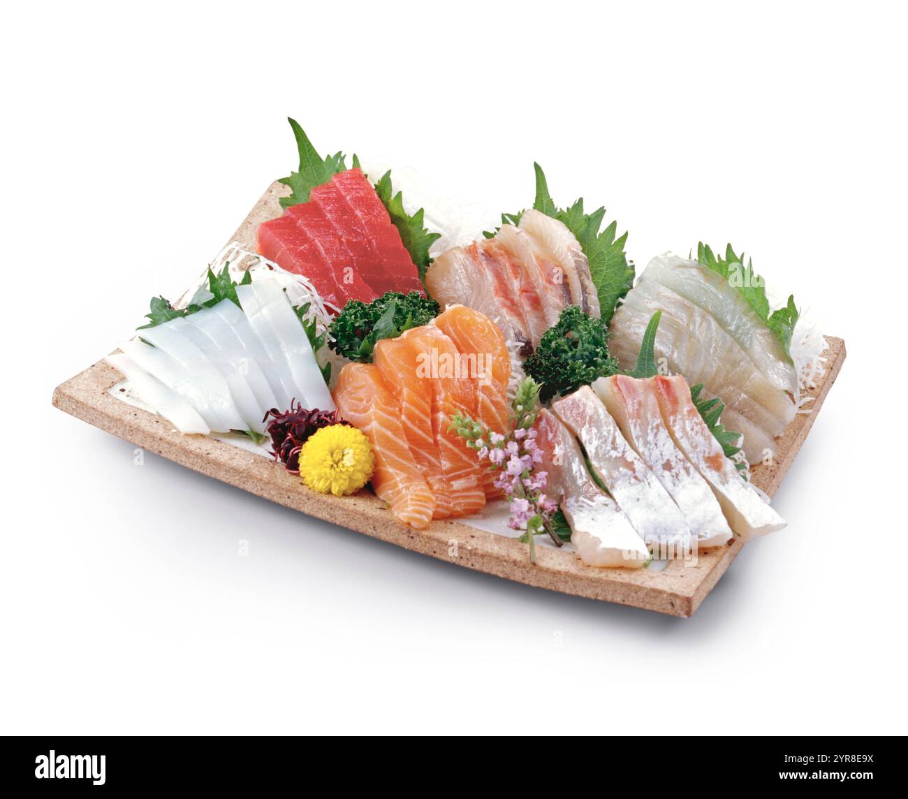 Fresh assorted japanese sashimi Cut Out Stock Images & Pictures - Alamy