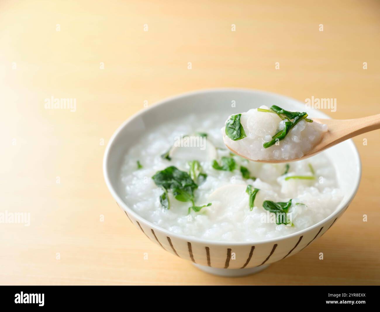 rice gruel with seven herbs Stock Photo - Alamy