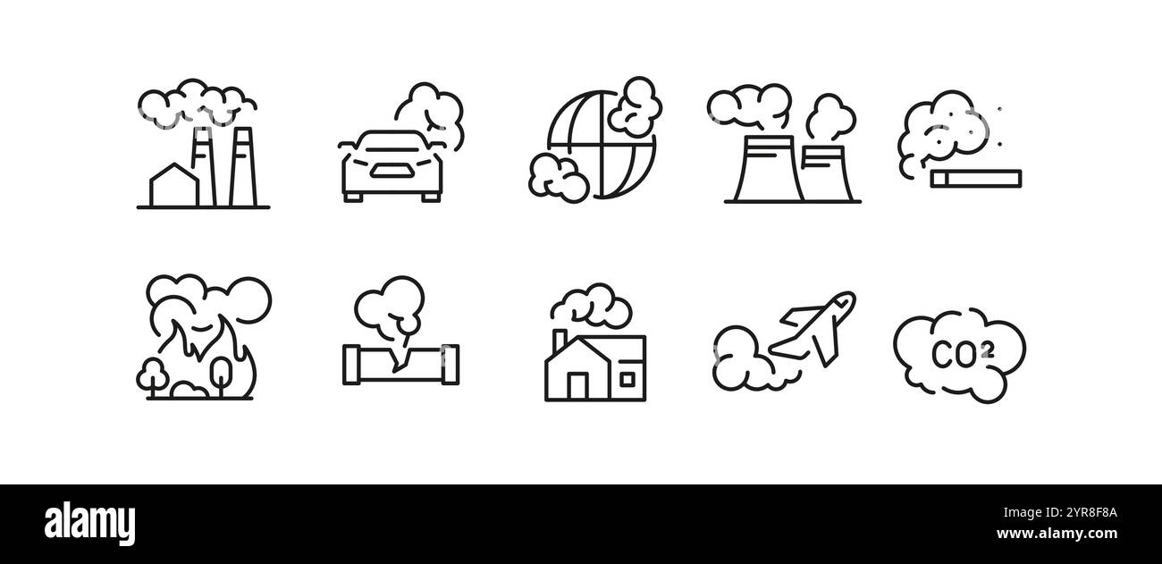 Atmospheric pollution air Stock Vector Images - Alamy