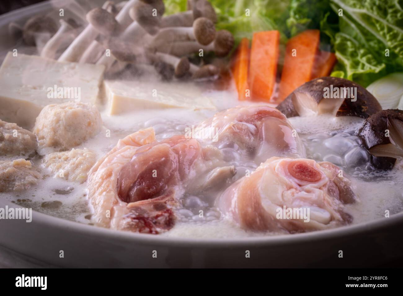 Mizutaki - chicken hotpot Stock Photo - Alamy