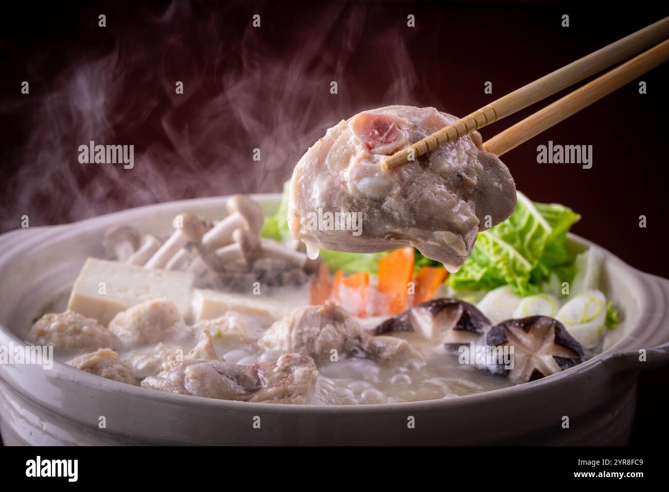 Mizutaki - chicken hotpot Stock Photo - Alamy