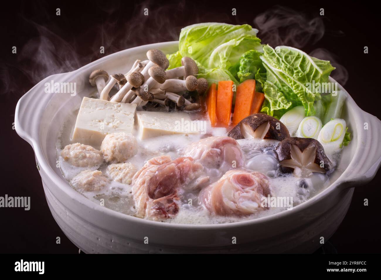 Mizutaki - chicken hotpot Stock Photo - Alamy