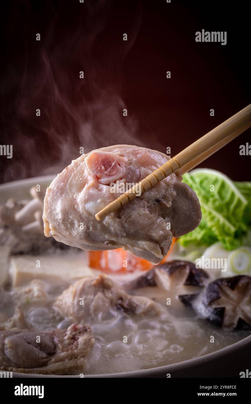 Mizutaki - chicken hotpot Stock Photo - Alamy