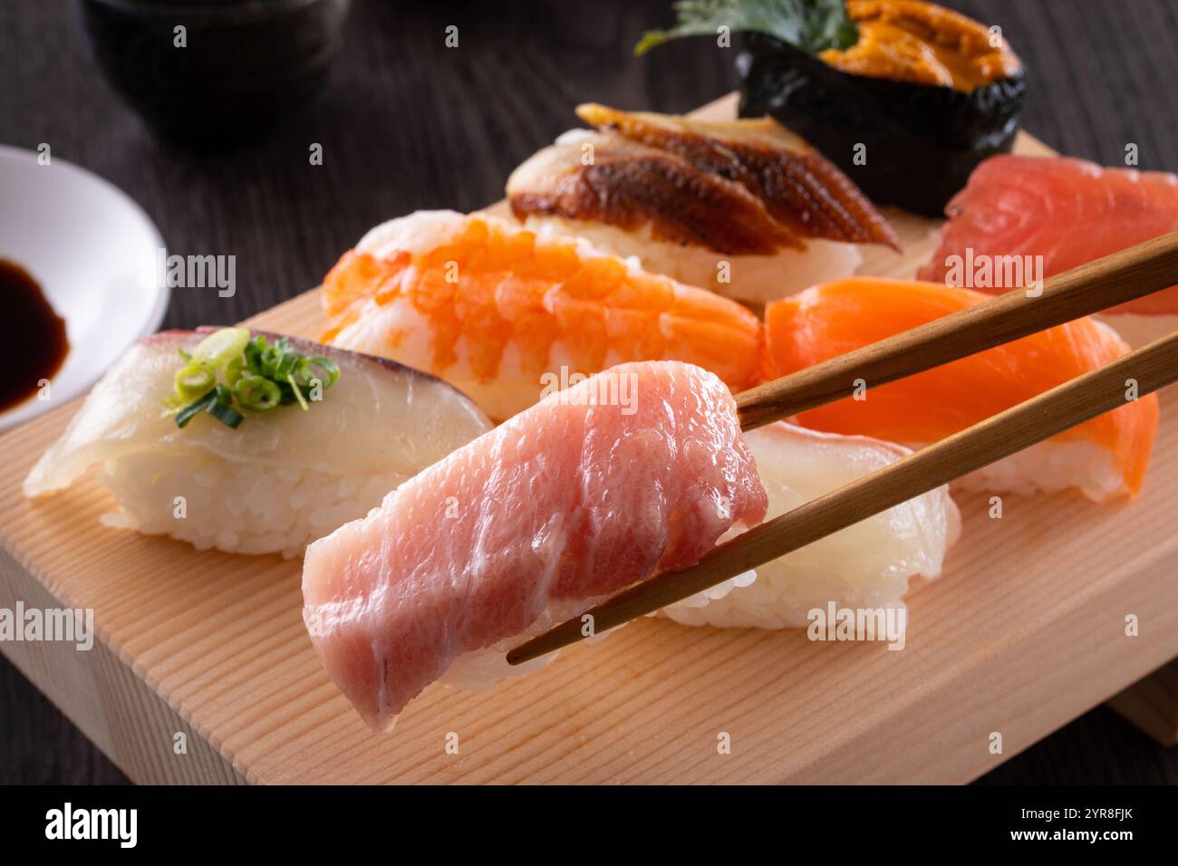 Sushi Tuna Ootoro Stock Photo - Alamy