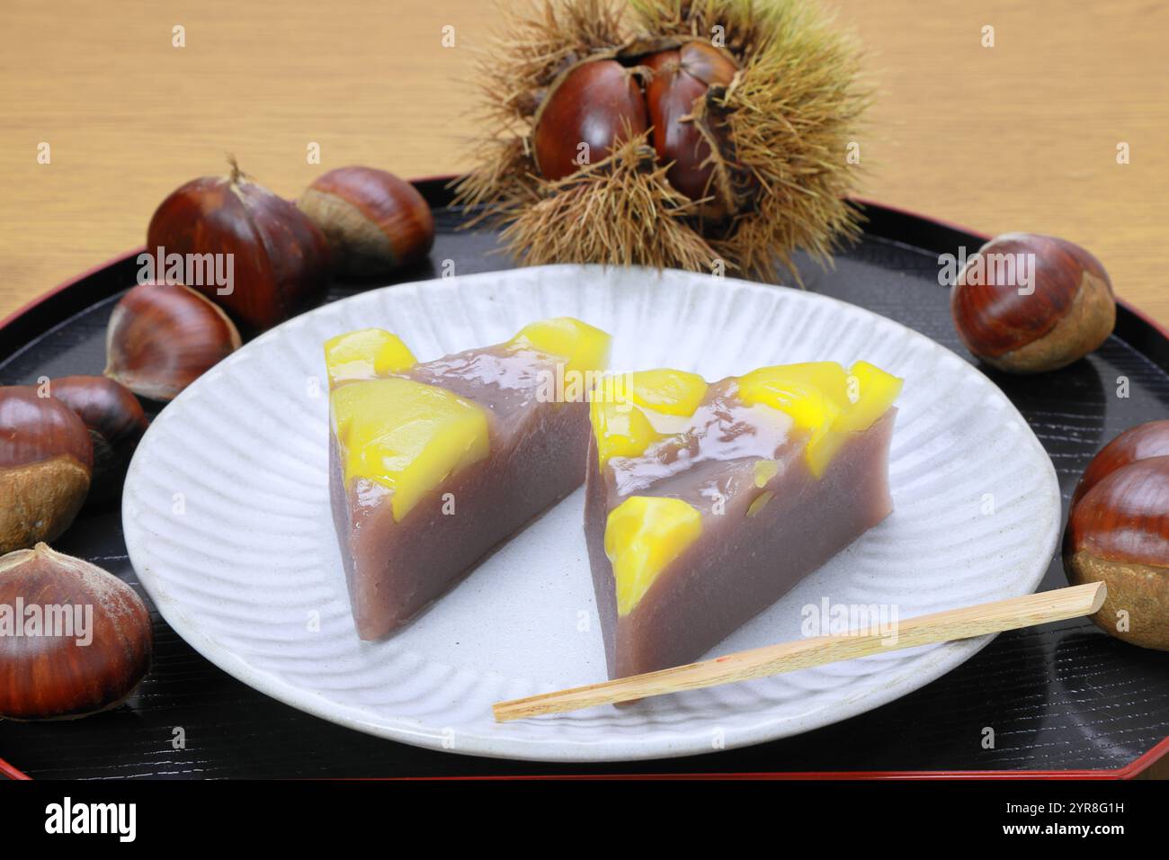 Chestnut Steamed Yokan Stock Photo - Alamy