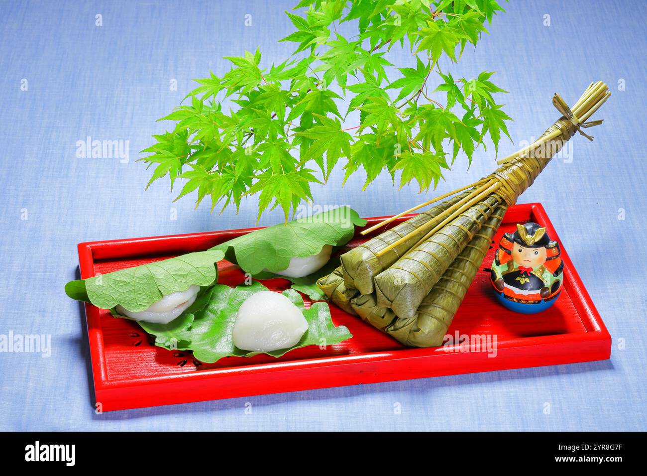 Boys' Day Festival Chimaki and Kashiwa Mochi Stock Photo - Alamy