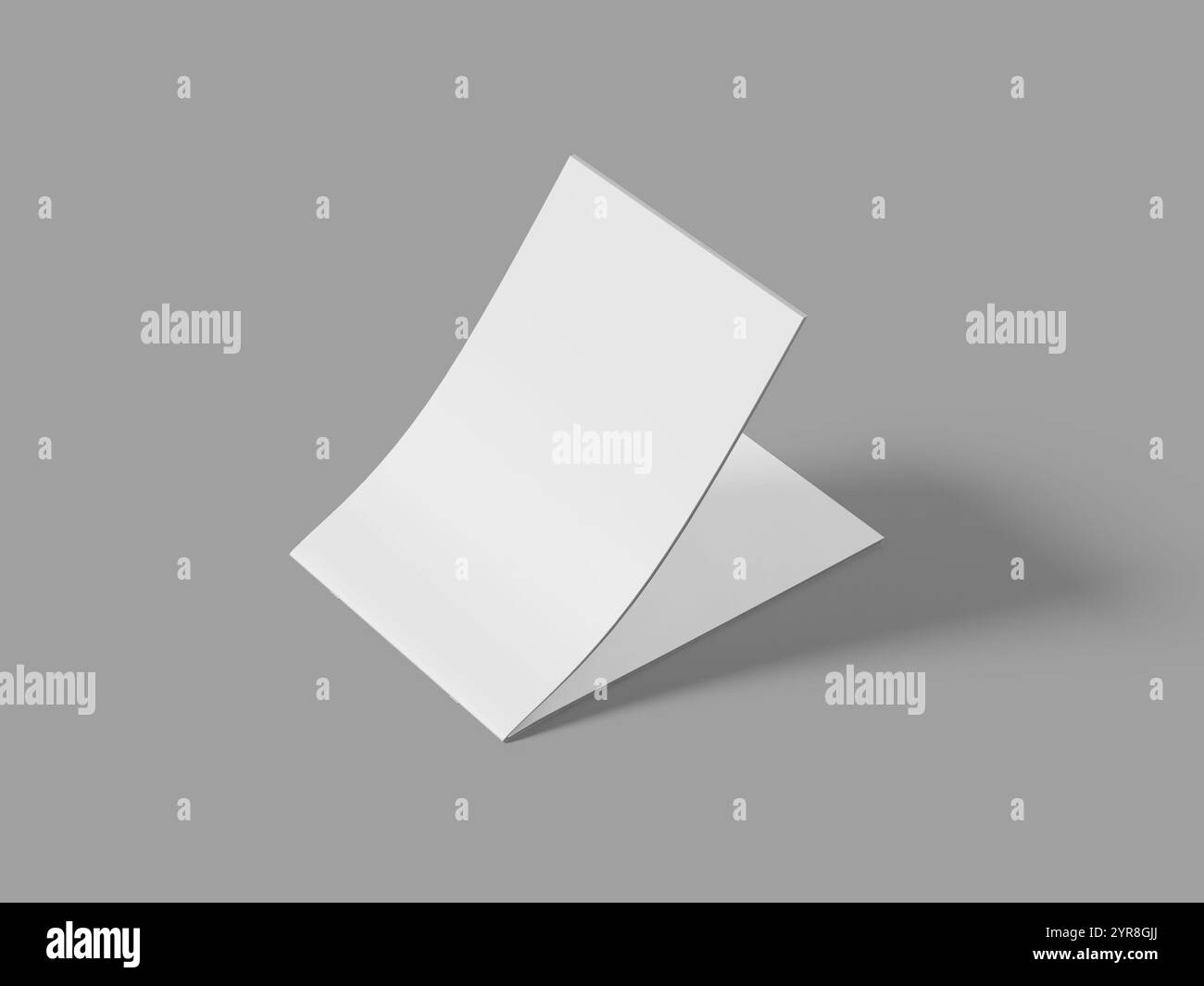 White Empty Cover Magazine Book 3D Mockup Stock Photo - Alamy