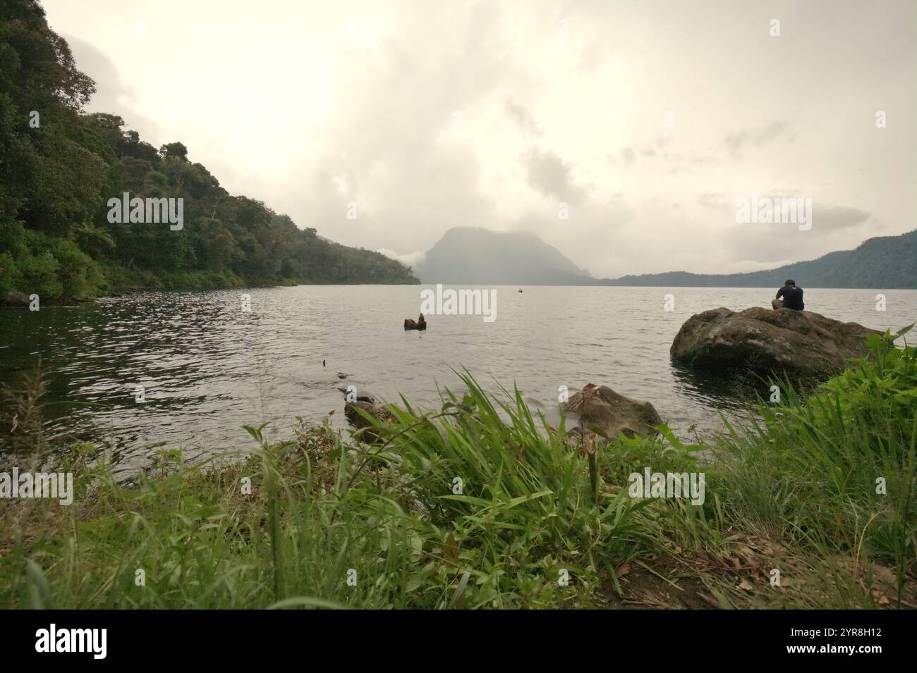 A view of Gunung Tujuh lake in Kerinci Seblat National Park, Indonesia ...