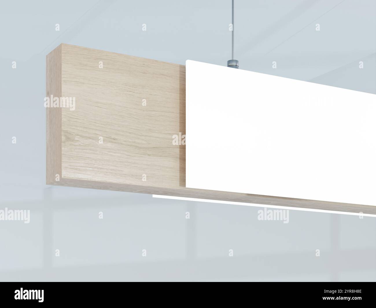 Detail Indoor Hanging Signage 3D Mockup Render Stock Photo - Alamy