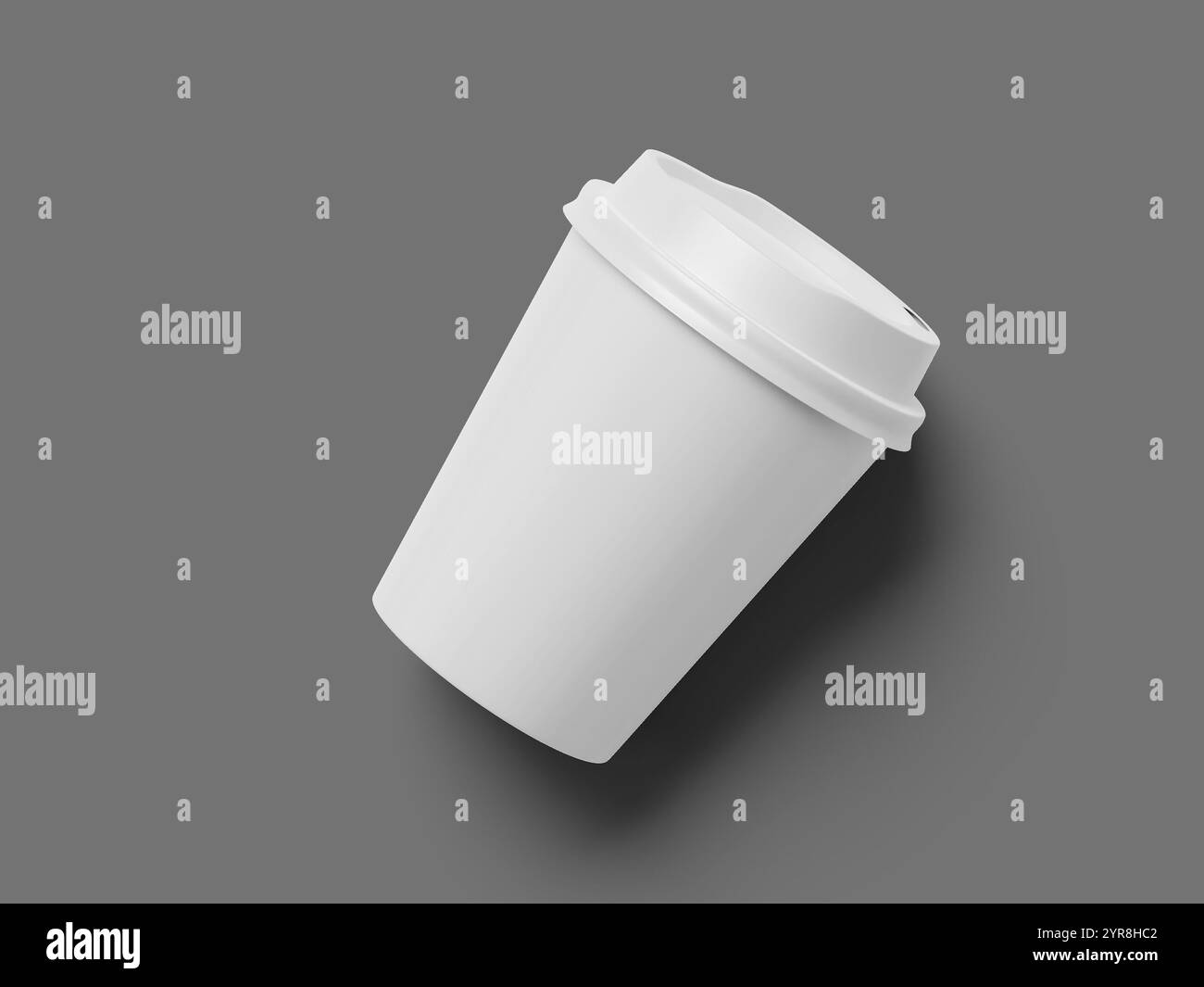 Flat Lay White Blank Coffee Cup Mockup Stock Photo - Alamy
