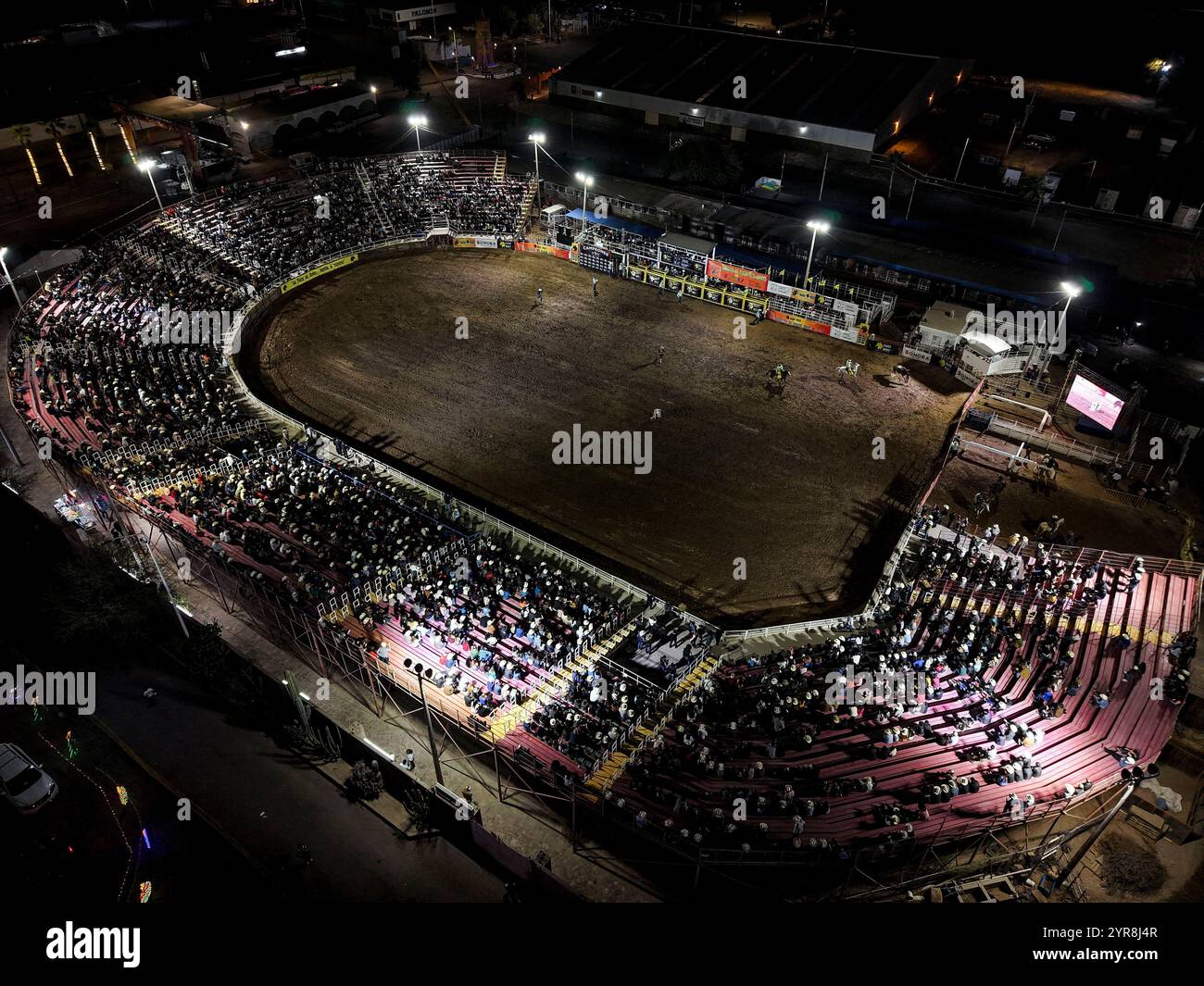 Rodeo arena at the Union Regional Ganadera de Sonora in Hermosillo ...