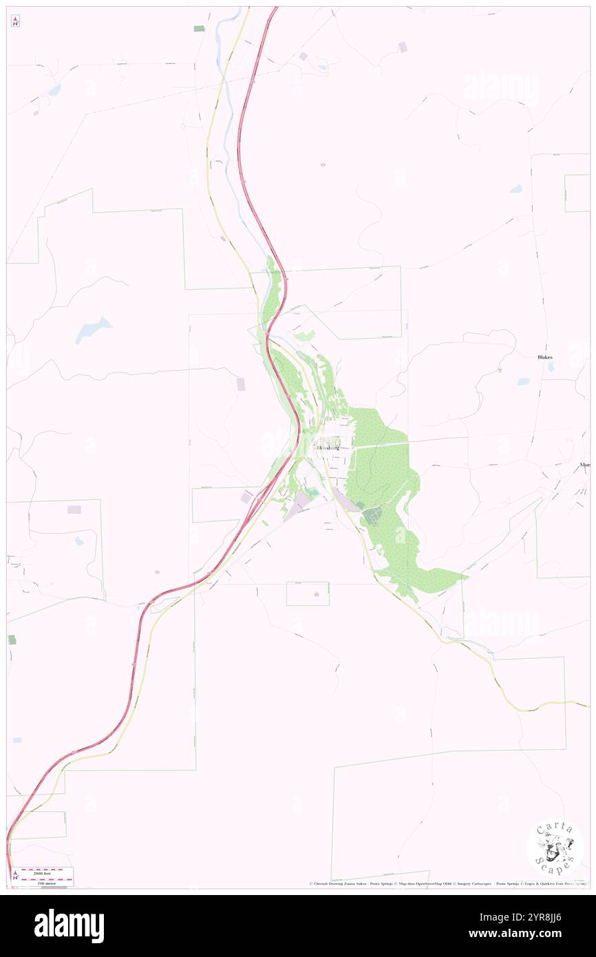 Borough of Blossburg, Tioga County, US, United States, Pennsylvania, N ...