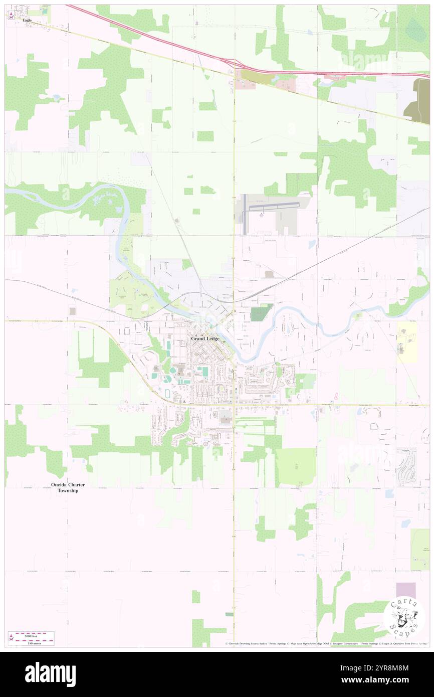 Grand ledge map Cut Out Stock Images & Pictures - Alamy