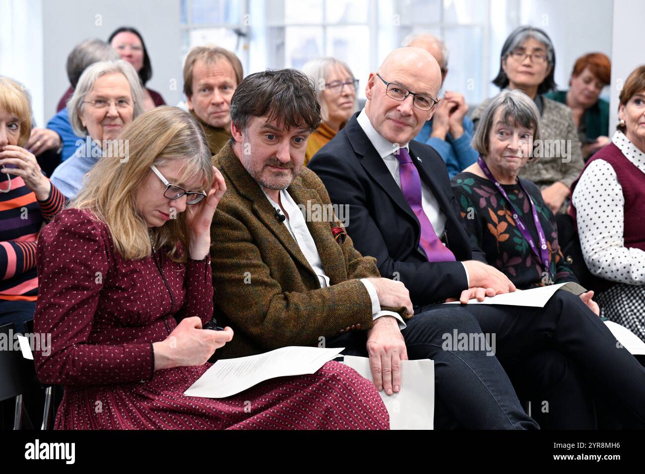 First Minister John Swinney in Edinburgh during a ceremony for the new ...
