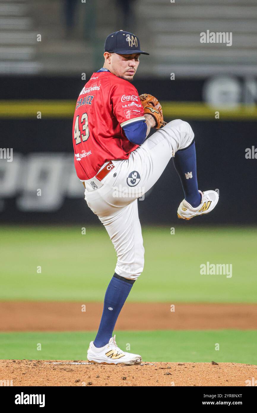 HERMOSILLO, MEXICO - NOVEMBER 29: Manuel Chavez, starting pitcher for ...