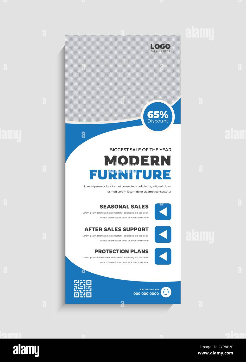 Modern Furniture Sale standee roll up banner template design Stock ...
