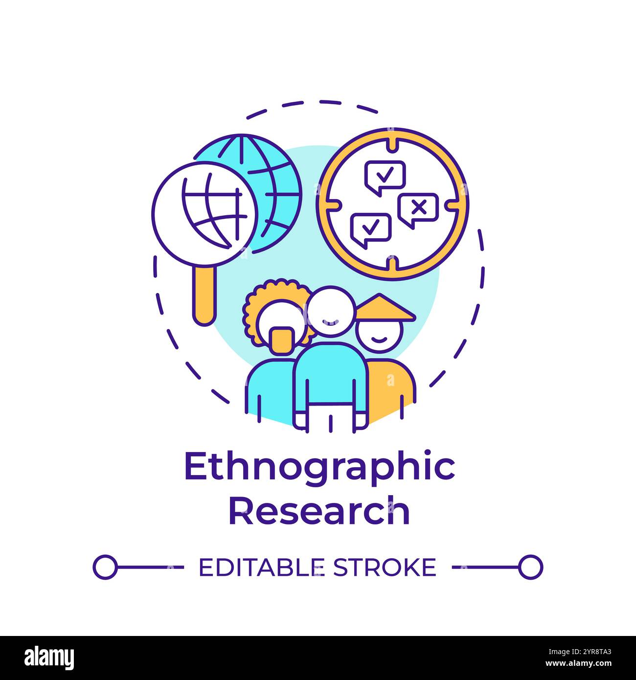 Ethnographic research multi color concept icon Stock Vector Image & Art ... Ethnographic research multi color concept icon Stock Vector Image & Art ...