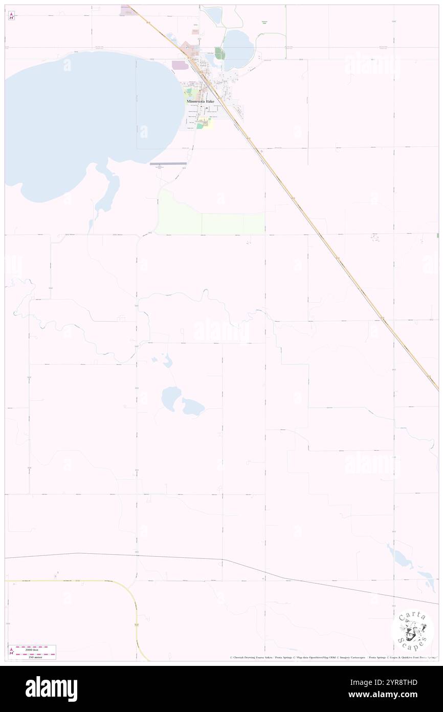 Township of Minnesota Lake, Faribault County, US, United States ...