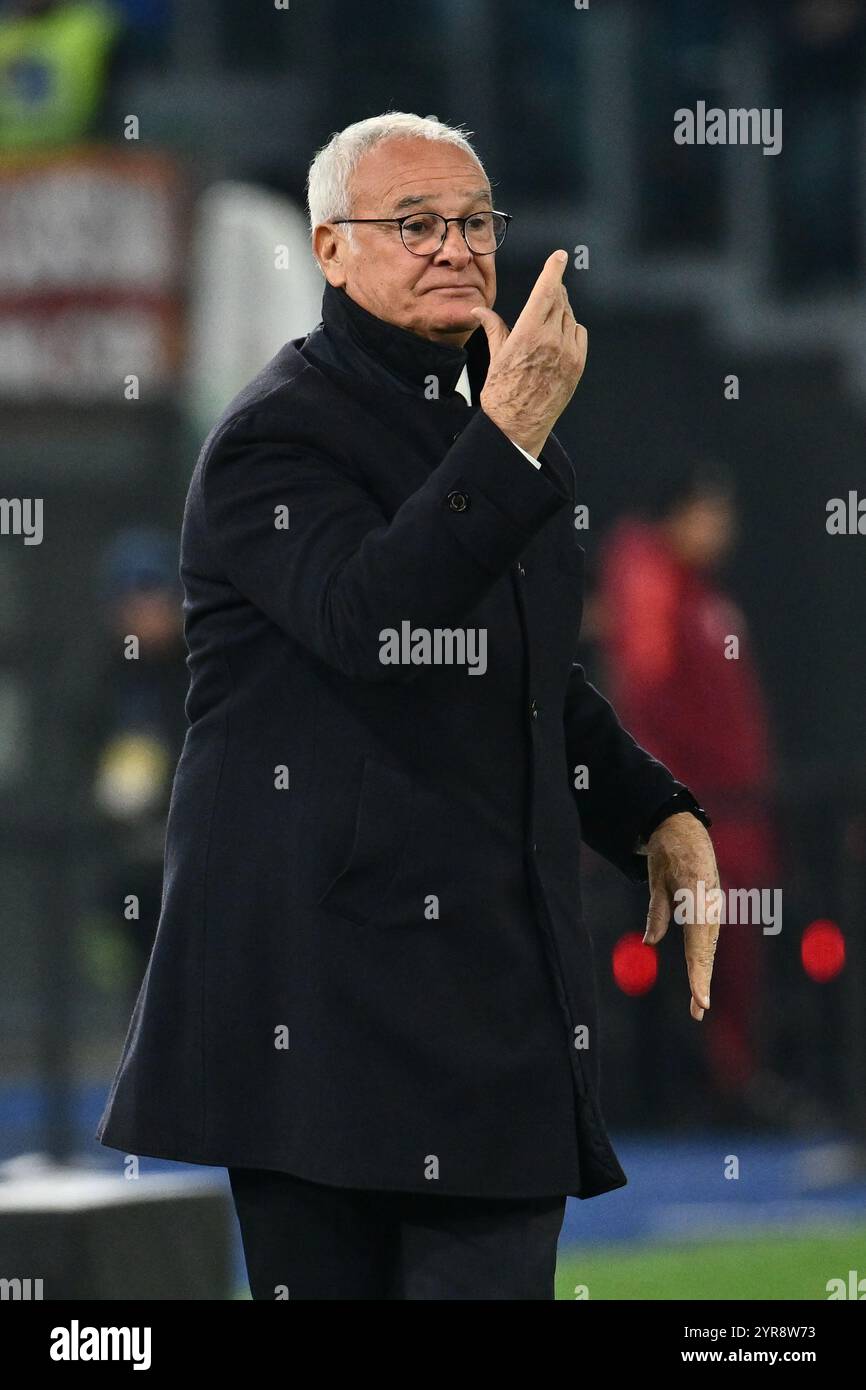 Claudio Ranieri coach of A.S. Roma during the 14th day of the Serie A ...
