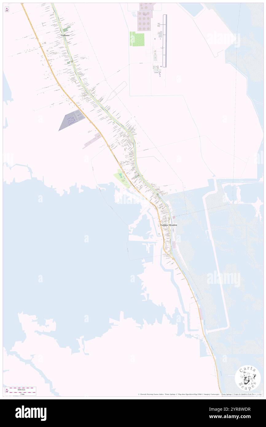 Town of Golden Meadow, Lafourche Parish, US, United States, Louisiana ...
